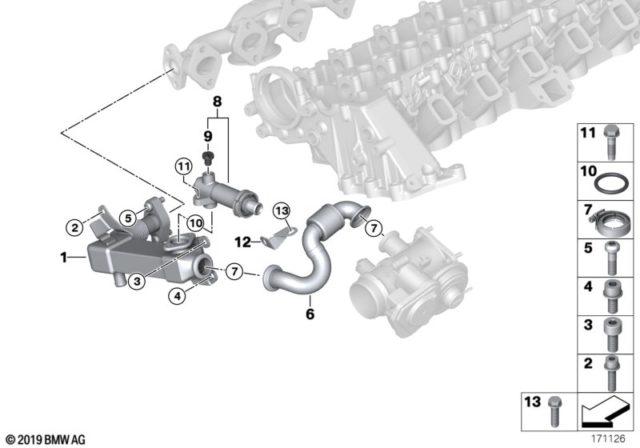 11532248435 BMW EGR termostaatin tiiviste, keltainen, OE – Bemariosat.fi