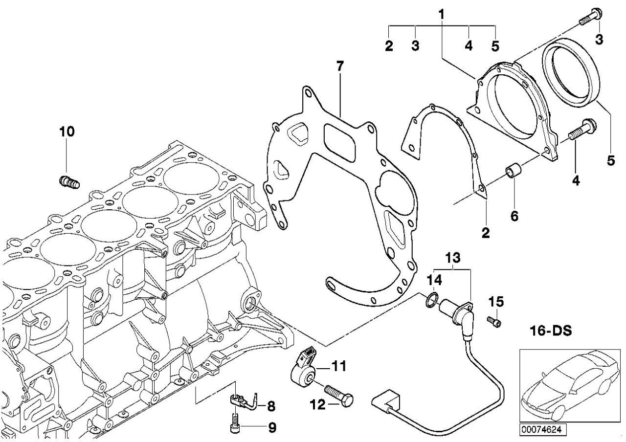12147830789 BMW kampiakselin anturi, E46 M3, Z3, Z4 E85, E86, S54, OE ...
