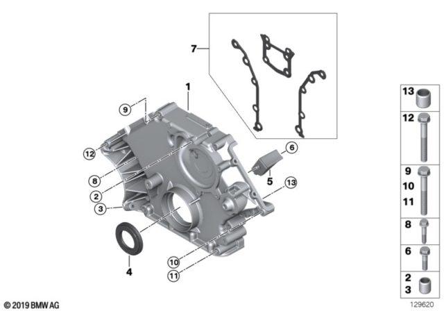 11147512862 ketjunohjain jakokopassa keskellä, BMW, N62, OE – Bemariosat.fi