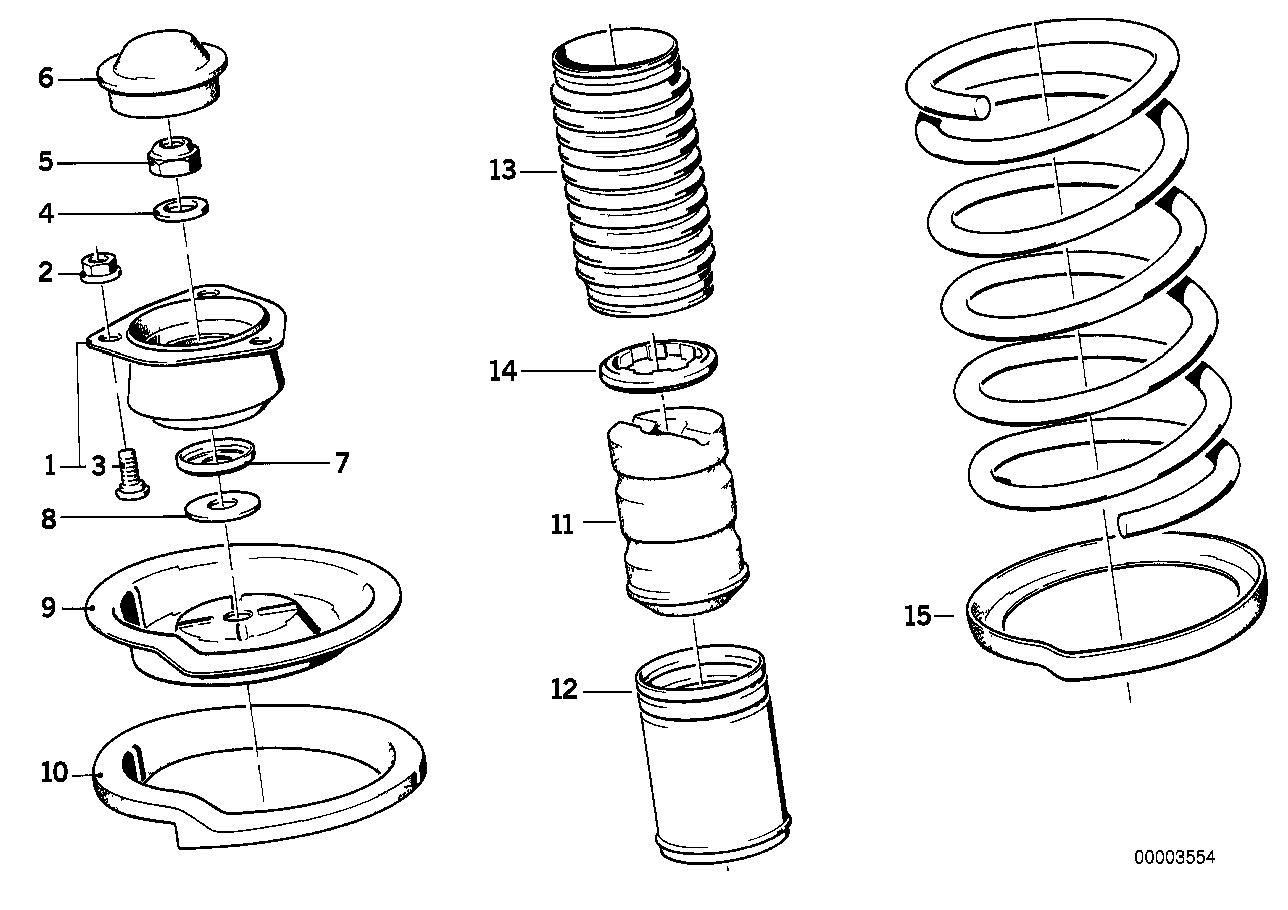31331128523 BMW jousikumi ylempi, eteen, 3mm, 3′ E30, E36, 5′ E28, E34 ...